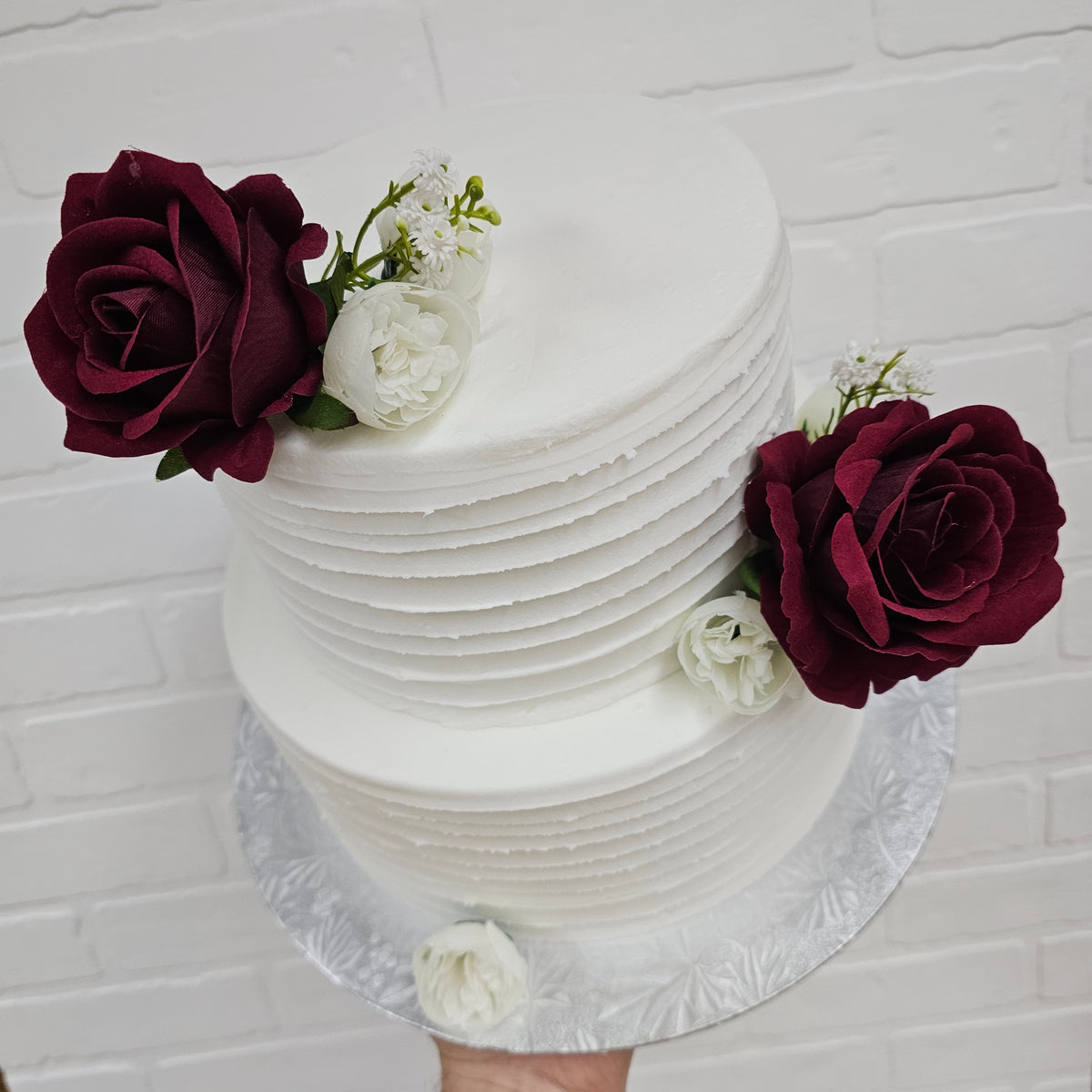 Burgundy Simplicity – Artistic Cake Design Inc