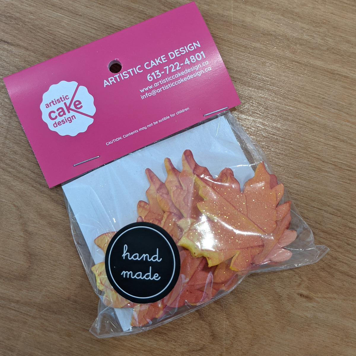 Fondant Maple Leaves – Artistic Cake Design Inc